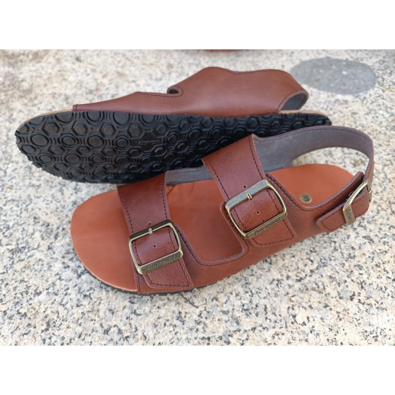 Sandales adultes Vegan Barefoot Chad Brown semelle vibram Bioworld